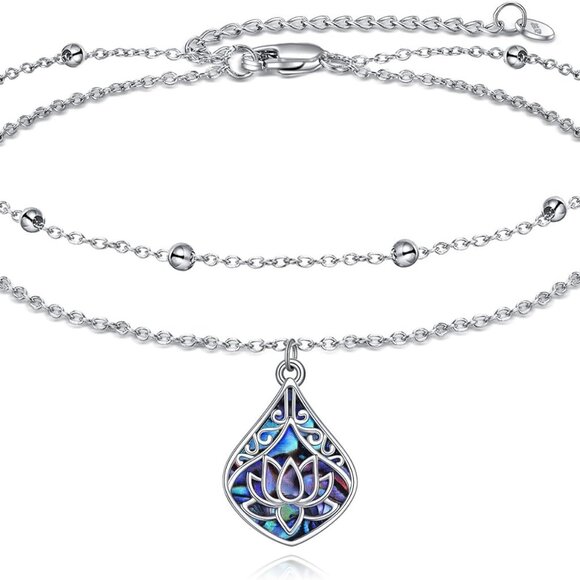 Jewelry | 925 Sterling Silver Double Layered Chain Evil Eye Daisy ...